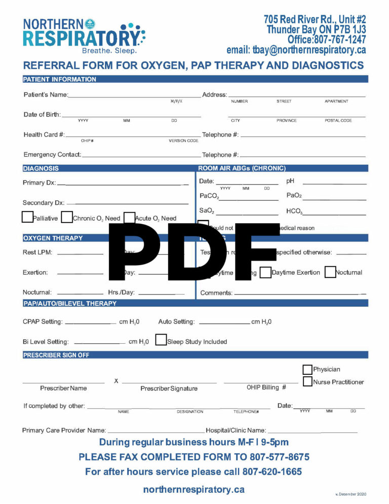 Healthcare Professional Resources - Northern Respiratory